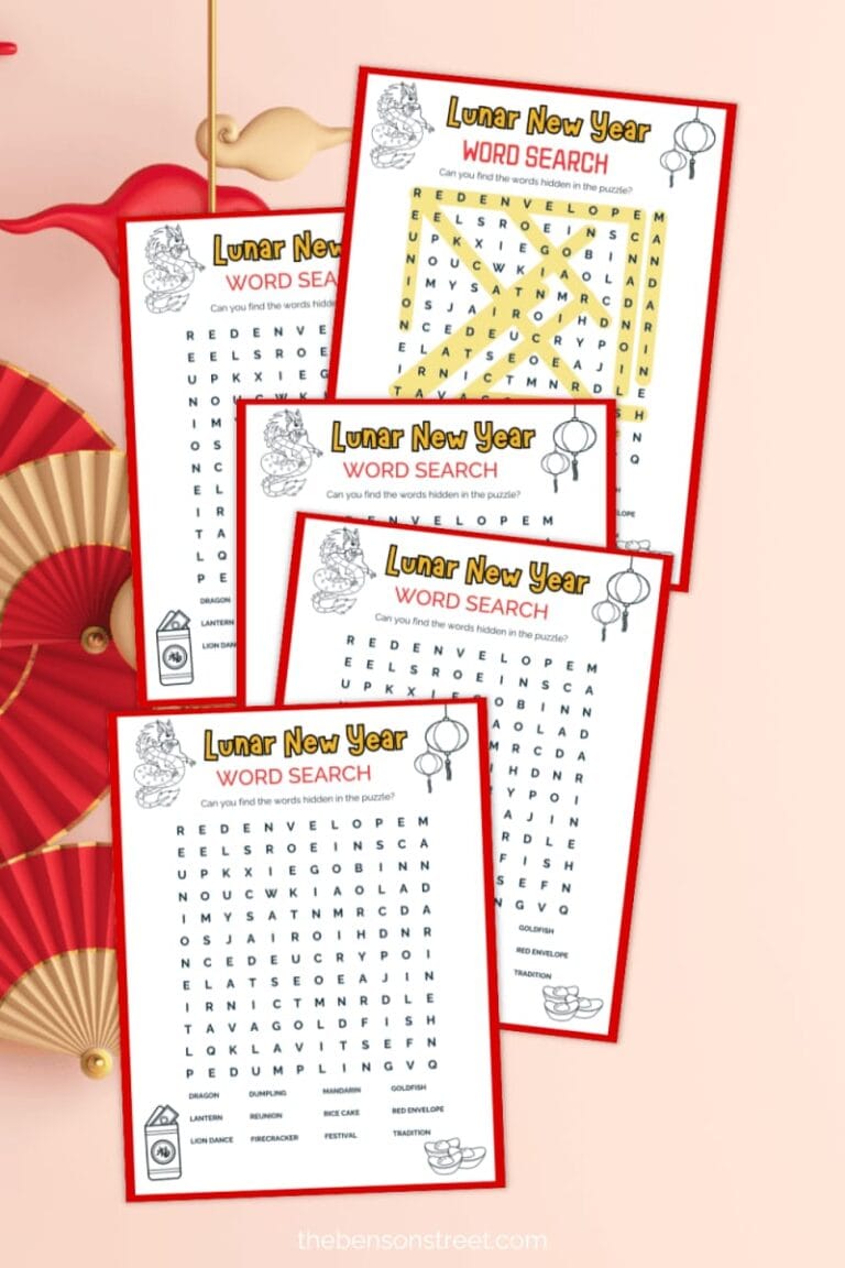 Lunar New Year Word Search
